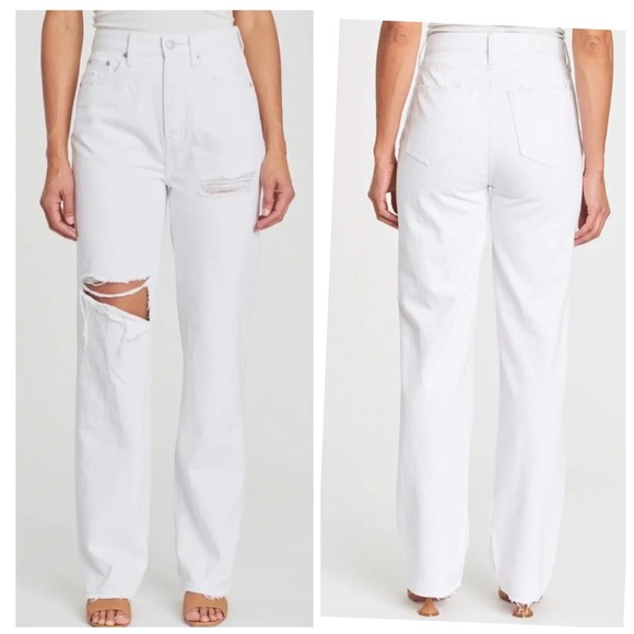 Anthropologie | Jeans | Pistola Cassie Super High Rise Straight Jeans ...